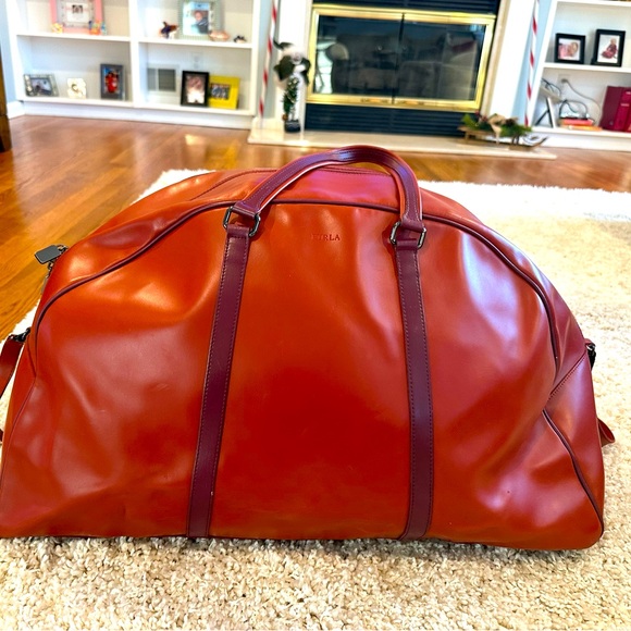 Furla | Bags | Vintage Classic Like New Genuine Leather Furla Weekend ...